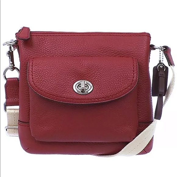 Coach | Bags | Coach Park Cherry Leather Swingpack Crossbody Bag | Poshmark
